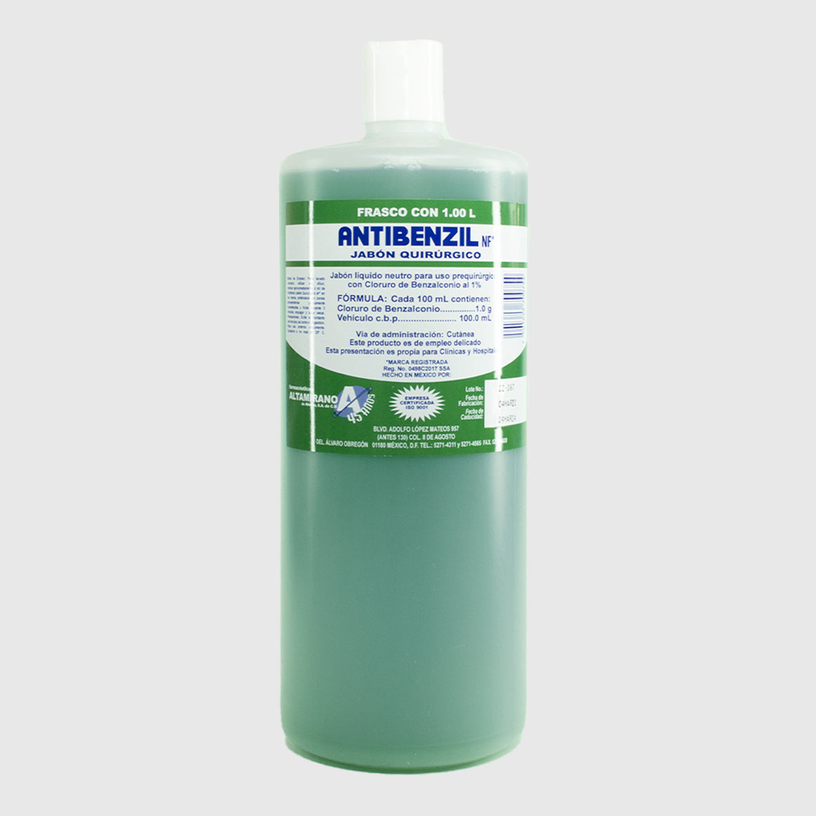 Antibenzil | Jabón Líquido | Verde (1 L.) – Soulflower PMU